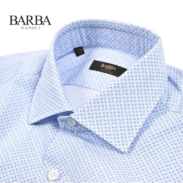 ブランド：BARBA / バルババルバ BARBA 【2026年 春夏新作】 ドレスシャツ ワイシャツ ワイドカラー 長袖 メンズ コットン 100% 総柄 ブルーイタリア ブランド サイズ：【39】国内参考価格：37,000円（税抜）原産...