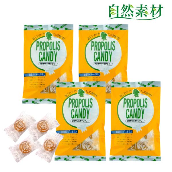 商品内容：プロポリスキャンディは森とミツバチからの贈り物。プロポリスエキスにカリンエキス、ハーブエキス、梅エキスを加えた喉に優しいキャンディです。45周年の大日ヘルシーフーズがお届けします。内容量：1袋 100ｇ（個包装を含む）×4お召し上...