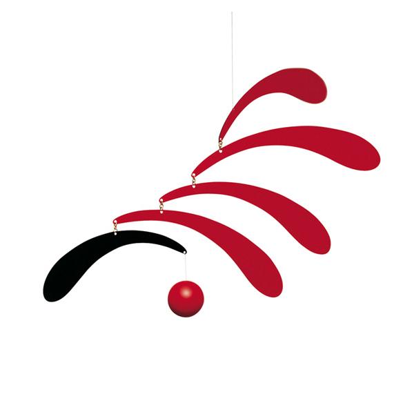 デンマークのフレンステッドモビール社のモビール。　洗練された造形にあざやかな色彩。　空間の良いアクセントになります。　静かにうごめく彫刻的な美は、時間の流れをゆっくりと感じ取らせてくれます。