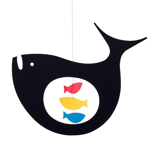 デンマークのフレンステッドモビール社のモビール。　洗練された造形にシックな色彩。　空間の良いアクセントになります。　静かにうごめく彫刻的な美は、時間の流れをゆっくりと感じ取らせてくれます。