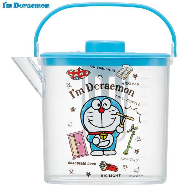 ティーバッグ用茶こし付　冷茶ポット[1.2L]●Ｉ’ｍ　Ｄｏｒａｅｍｏｎ　ひみつ道具●//冷水筒 ウォーターポット ピッチャー 常備保存用ポット 水分補給 持ち手付き 洗いやすい 熱湯OK I'm Doraemon アイムドラえもん ドラえ...