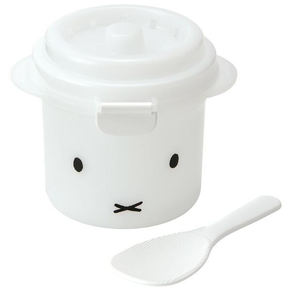 電子レンジでご飯メーカー〔１合炊き〕●ミッフィー●//電子レンジ調理 ごはん お弁当 夜食 しゃもじ付き 少量調理 料理 調理 キッチン クッキング プラスチック製 キャラクター Miffy うさこちゃん うさぎ//