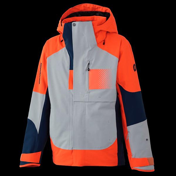 素材 4WAY STRETCH表地 ポリエステル100％裏地 ポリエステル100％サイズ展開3SSSSMLOXOパスケース位置 左袖中綿 あり耐水圧 196kpa（20,000mm）以上透湿度 8,000g/平方メートル/24hr(B-1法)