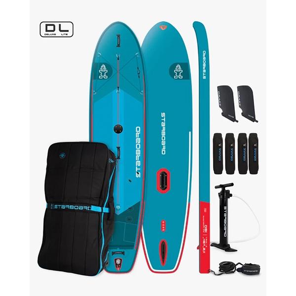 STARBOARD スターボード 26-27 SUP Windsurfing Inflatable Board 11'2" x 31+" x 6"は、風のない日はSUP、風がある日はウインドサーフィンとして楽しめる汎用性の高いモデルです。水...