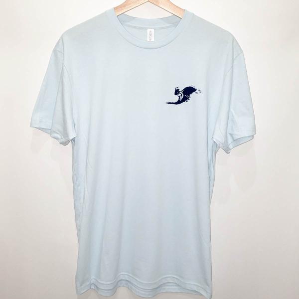 【サイズ】S 【カラー】スカイブルー 【素材】綿100％  【その他】着丈71cm　身幅45cm　ビクトリアスキムボードオリジナルTシャツ！！