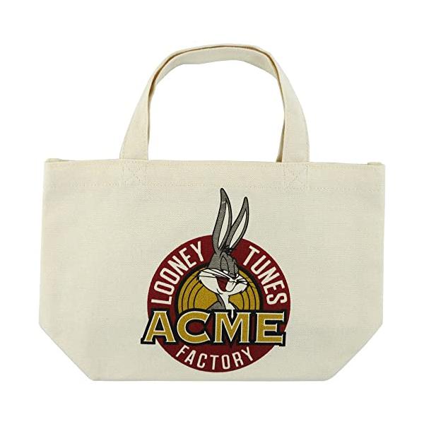 「商品情報」大人気[LOONY TUNES/ルーニーテューンズ]グッズにまたまた可愛いnewアイテム登場こちらは定番人気アイテム[マチ付きコットンバッグ]お散歩などちょっとしたおでかけに便利なミニトートお弁当や水筒を入れて持ち歩けるランチバ...
