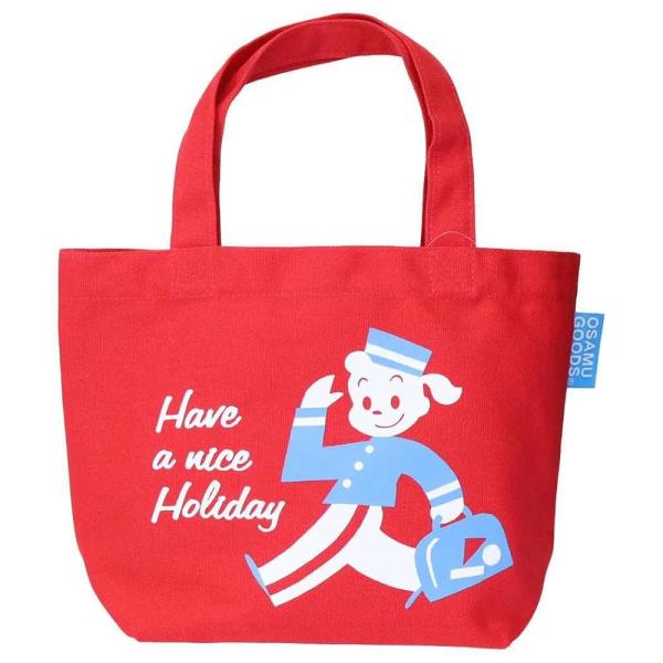 「商品情報」人気イラストレーター原田治が生みだした[OSAMU GOODS/オサムグッズ]グッズにまたまた可愛いnewアイテム登場こちらは定番人気アイテム[マチ付きコットンバッグ]お散歩などちょっとしたおでかけに便利なミニトートお弁当や水筒...