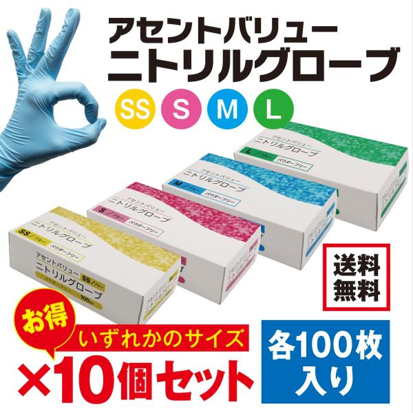 ●作業性がよいフィット感。SS/S/M/Lサイズ、各100枚入です。●パウダー有無／なし●食品衛生法／適合●色／ブルー●材質／ニトリルゴム●生産国／中国●1箱＝100枚寸法：Sサイズ、全長240±5mm　手の平の幅　75±5mm　中指の長さ...