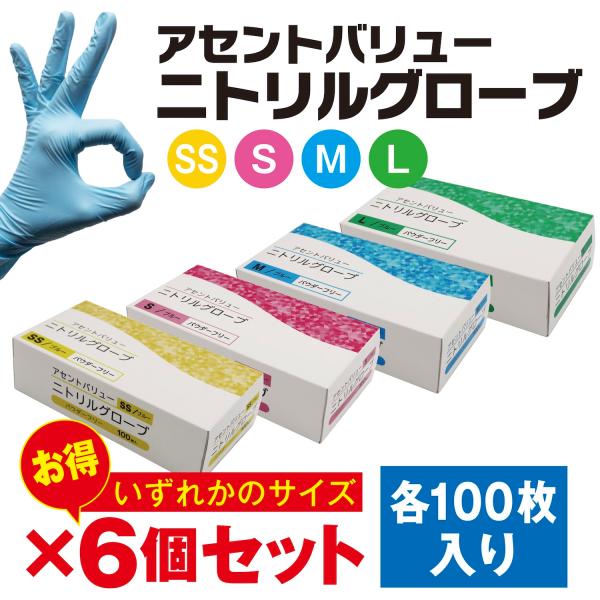 ●作業性がよいフィット感。SS/S/M/Lサイズ、各100枚入です。●パウダー有無／なし●食品衛生法／適合●色／ブルー●材質／ニトリルゴム●生産国／中国●1箱＝100枚寸法：Sサイズ、全長240±5mm　手の平の幅　75±5mm　中指の長さ...