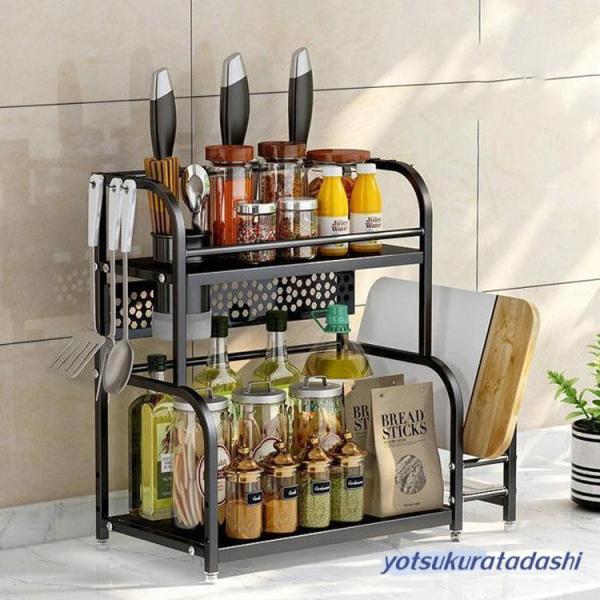 キッチン 収納 調味料ラック 調味料入れ スパイスラック キッチンスタンド タワー キッチンラック 調理台 収納棚 キッチンカウンターラック■ 品名：キッチンラック■ 素材：201ステンレス■ 用途：調理グッズ収納■ タイプ：全24タイプ■...