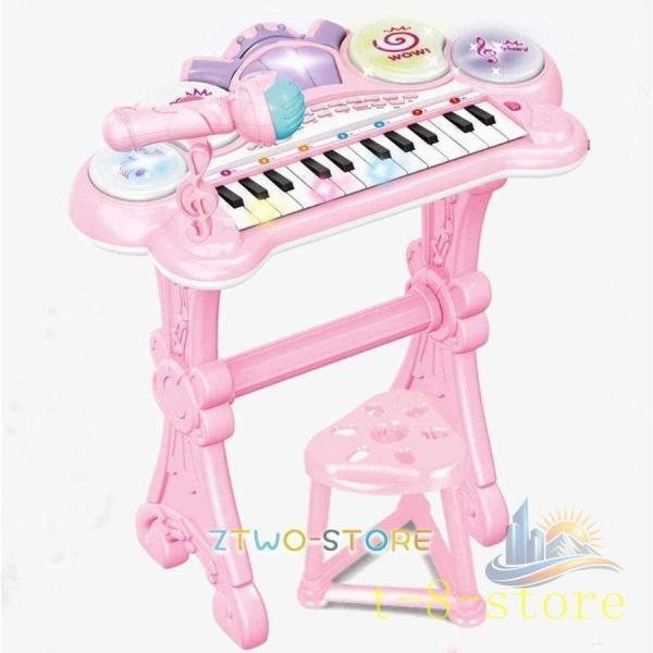 【知的教育機器】幼児や赤ちゃんに特に適した幼児期の子供の音楽的才能を育成します。子供の知性、想像力、創造性を促進し、手、目、耳の調整、脳の記憶の発達、感情を育むことができます。知育玩具として、お子様の成長期にお勧めです。多機能楽器：キーボー...