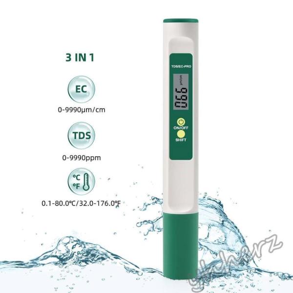 商品特徴：・ PH測定器 &amp;amp;amp;amp;amp;amp;amp;TDS、ECメーター2本セット;水耕栽培、熱帯魚飼育、水族館、釣り、プール、研究室、食品＆飲料、唾液、酵素、化粧品、尿等の水質検査に最適、小型で高精度ペーハ...