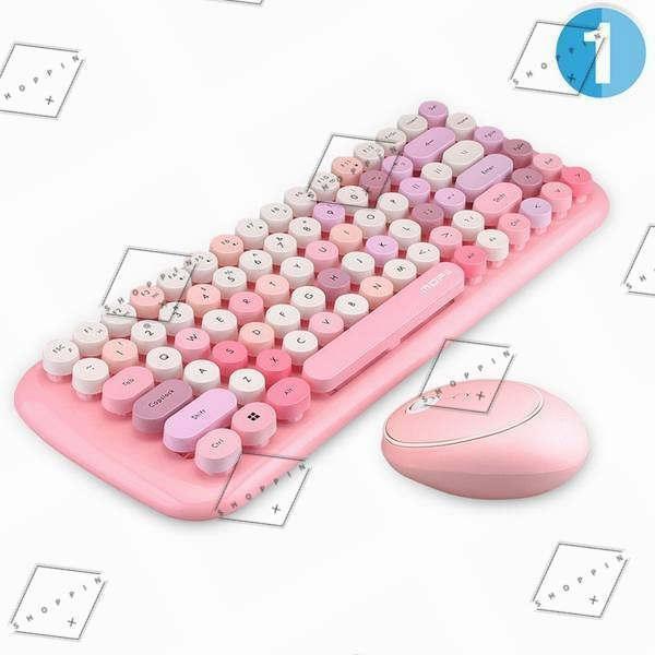 キーボード ワイヤレス パソコンキーボード ワイヤレスキーボード 小型 テンキーレス 軽量 在宅勤務 静音 オンライン授業 おすすめ 無線 ノート 可愛い