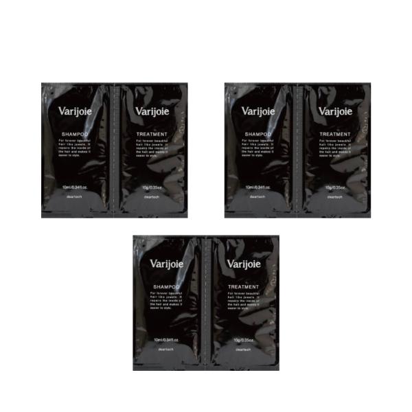 deartech ディアテック Varijoie ヴァリジョアシャンプー 10ml + トリートメント10g サシェトラベルやお試しに。＜シャンプー＞パサつく髪やダメージ毛を、髪の芯から補修・補強。空洞化した髪内部に美髪成分が浸透吸着、日々...
