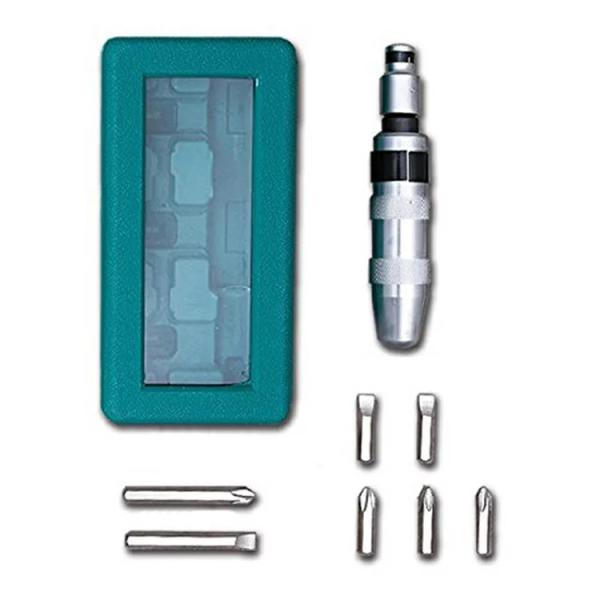 チカラを込めても回らなくなってしまった、錆びたネジやナメてしまったネジ…。このショックドライバーなら簡単に回せちゃいます!!使い方はとってもかんたん!!回らないネジにセットして、後部をハンマーでぶっ叩くだけ!!　ぶっ叩いたパワーでネジにしっ...