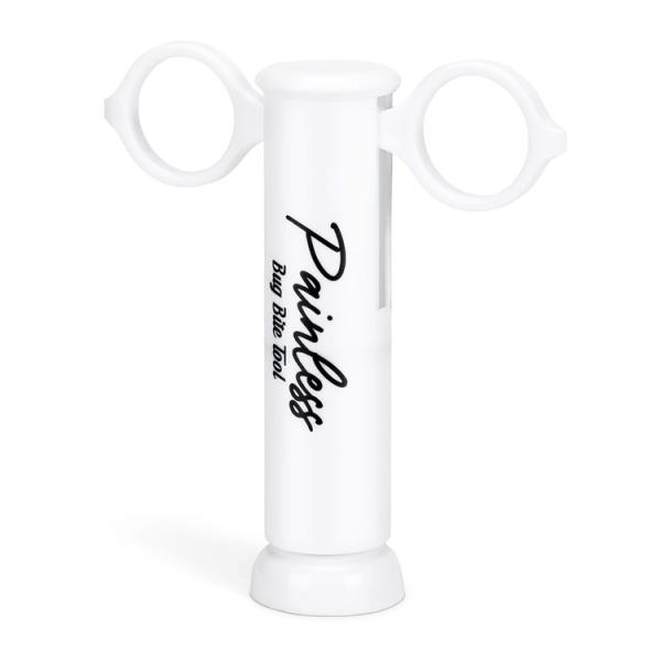 害虫等に刺された場合の応急処置時に活躍する、シリンダーポンプ式のポイズンリムーバーです。ポンプの吸引作用により、体内に入ってしまった毒液や毒針などの抽出処置を試みることができます。吸引カップの上下を付け換ることで、吸引部分のサイズを大小2種...