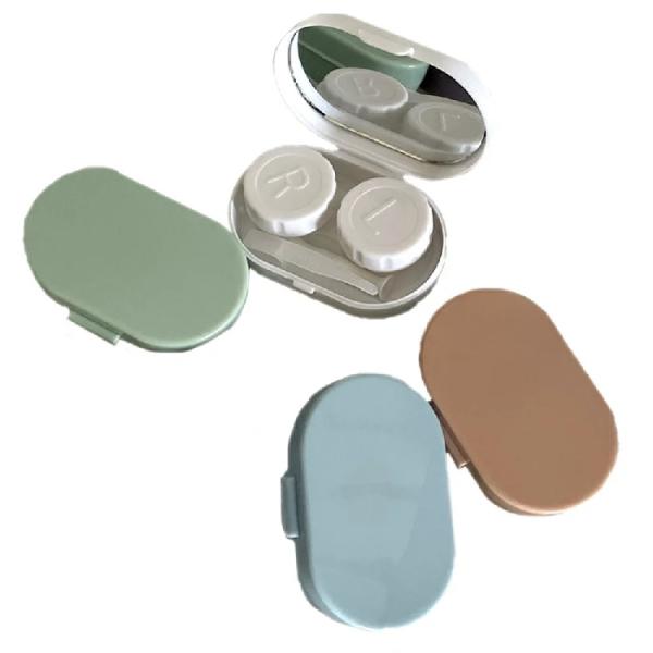 ◇商品紹介シンプルでかわいい、コンタクトケースです。お得な４色セットだから、気分によって日替わりで使えます。はやりのくすみカラーで無地のため、男女年齢問わず幅広い世代の方におすすめです。ミラー付きなので、コンタクトの装着時に便利です。ケース...