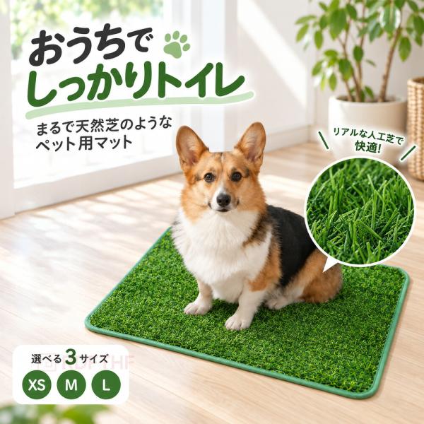 おうちで快適トイレスペースまるで天然芝のような見た目の人工芝ペットマット。ワンちゃんネコちゃんのトイレスペースづくりにおすすめです。水はけのよい人工芝水分がたまりにくく、日々のお手入れもラクラク。清潔に使いやすい設計です。繰り返し使えて便利...