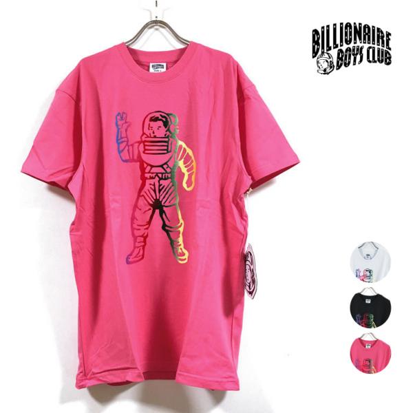 BILLIONAIRE BOYS CLUB ビリオネア ボーイズ クラブ BB ASTRO 半袖 Tシャツ メンズ 【 送料無料 】 BBC グラデーション フロッキー プリント クルー トップス ストリート系 ブランド ヒップホップ hi...