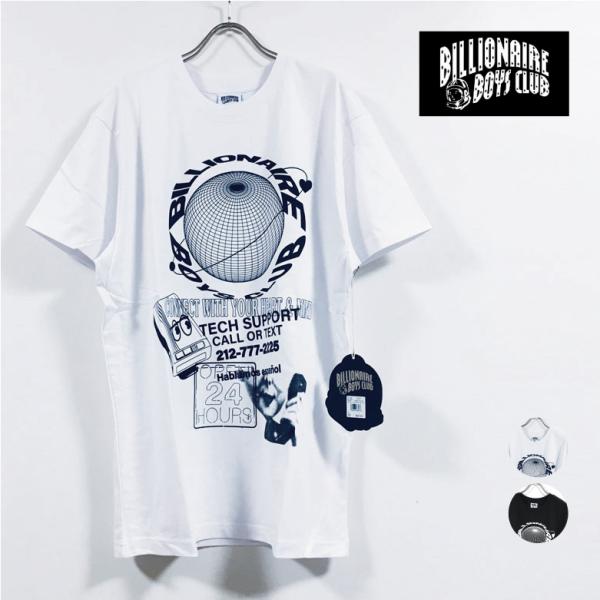 BILLIONAIRE BOYS CLUB ビリオネア ボーイズ クラブ BB TECH SUPPORT 半袖 Tシャツ メンズ 【 送料無料 】 BBC クルーネック プリント トップス ストリート系 ブランド ヒップホップ hiphop...