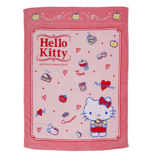・お昼寝ケット ハローキティ マイベストフレーバー 綿100％ タオルケット 85×115cm 丸眞大好きなキャラクターと楽しいお昼寝タイム！綿100％なので吸水性がよく、お洗濯も簡単！お子さまのお昼寝はもちろん、ドライブやレジャーにも便利...