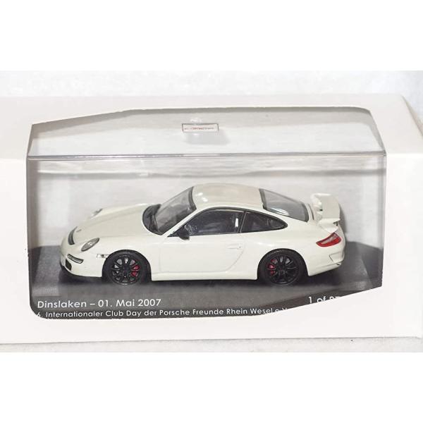 97台限定ポルシェ・インターナショナル・クラブデイ2007記念モデル 1/43 ミニチャンプス Car.tima Porsche 911 997 GT3 white Dinslaken 01.Mai 2007 6.International...