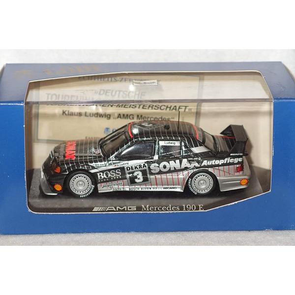 1/43 PMA ミニチャンプス GODE特注 AMG Mercedes 190 E #3 メルセデス minichamps 3510031 ミニカー本体、専用台座・ケース付属、ケースに擦り傷有り、クリアケース付属M-gode-benz-1...