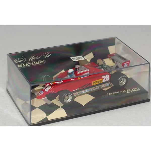 1/43 MINICHAMPS ミニチャンプス Ferrari 126 C2 1982 D.Pironi フェラーリ 430820028 PMA 4012138018198 ミニカー本体、専用台座・ケース付属、 ケースに擦れ傷有りM-F-1...