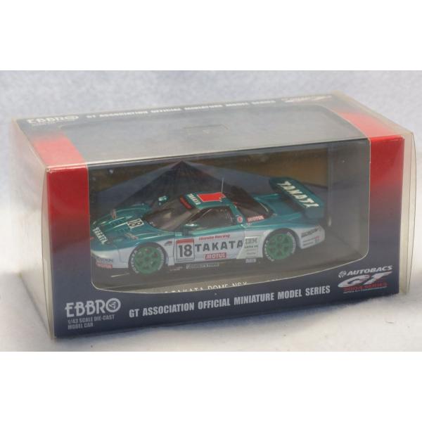 1/43 エブロ EBBRO 576 JGTC 2004 TAKATA DOME NSX #18 童夢 4526175435769 ミニカー本体、ケース(細かな擦り傷)、専用台座付属。クリアケース付。状態は商品写真の通りとなります。