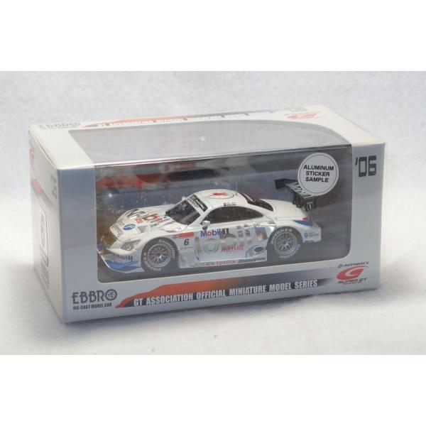 1/43 エブロ EBBRO 805 SUPER GT 500 MOBILE 1 SC #6 WHITE アルミステッカー Team LeMans 4526175438050 ミニカー本体、ケース(細かな擦り傷)、専用台座付属。アルミステッ...