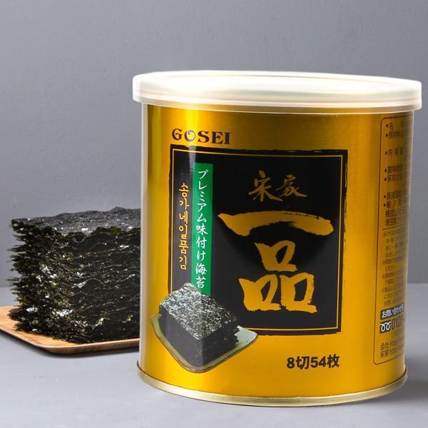 #商品の特徴 : POINT韓国のりの中でも特に人気の[GOSEI] 宋家 一品のりが新登場！甘口の味付けが施されたのりは、ご飯やおにぎりにぴったりです。1パックに8切×54枚入っており、使いやすさも抜群！韓国海苔の風味を存分に楽しめる逸品...