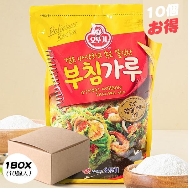 #商品の特徴 : POINT韓国料理を自宅で手軽に楽しめる「オットギ チヂミの粉」！1BOXには1kg×10個入っており、たっぷり使えてコスパも抜群です。簡単に本場の味を再現できるので、料理が苦手な方でも安心してお楽しみいただけます。チチミ...