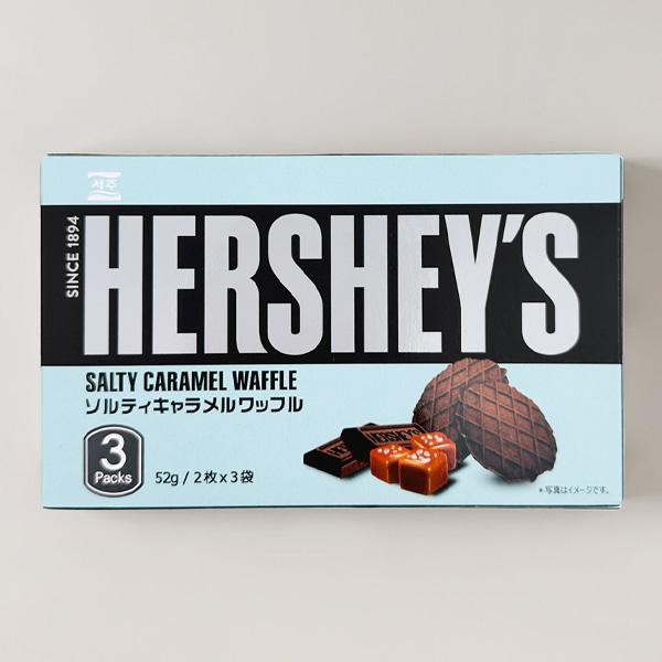 #商品の特徴 : POINTハーシーズのソルティキャラメルワッフルは、あなたのスイーツタイムを特別なものにしてくれる絶品お菓子です。サクサクとした食感のビスケットは、まろやかなバター風味が感じられ、ひと口食べれば笑顔が広がります。52g（2...
