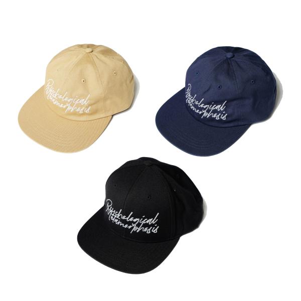 【発売日：2021年06月20日】PLMPからコットンキャップが登場。大胆な筆記体ロゴをチェーンステッチで表現。程よいカジュアル感にシンプルかつ大胆なPLMPのアイテムとの相性は抜群です。ベージュ、ネイビー、ブラックのスタンダードなラインナ...