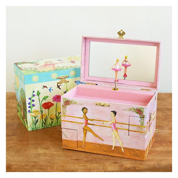 【曲】a：バレエスクール-白鳥の湖b：サマーサンシャイン-フニクリ・フニクラオルゴール時間：フルに回して約2分Size：H15.2×W19.6×D11.4cm仕様：メインボックス+引き出し4つ素材：MDF(木材ファイバーボード：ニュージーラ...