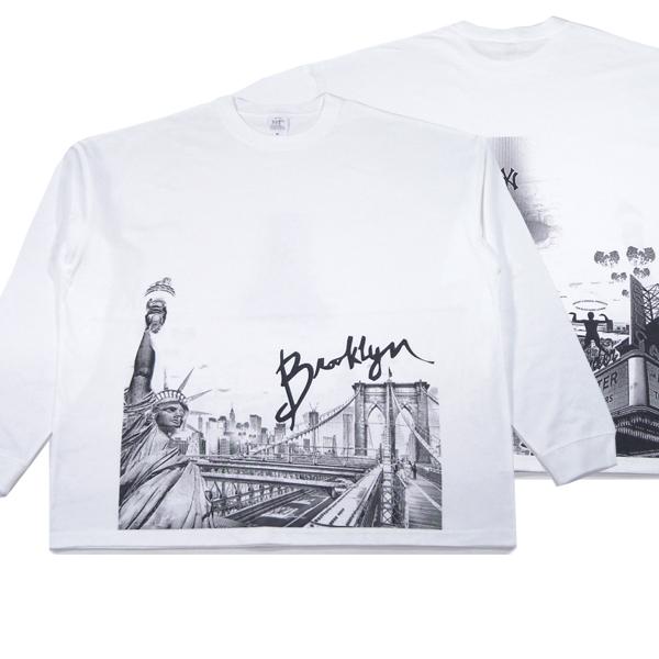 ◆商品詳細◆SHOPオリジナルのクルーネック長袖Tシャツになります。2004年の創業から、20周年を記念した集大成的なコレクション【Still diggin' NYC】・BROOKLYN→ブルクリンブリッジ・HARLEM→アポロシアター・B...