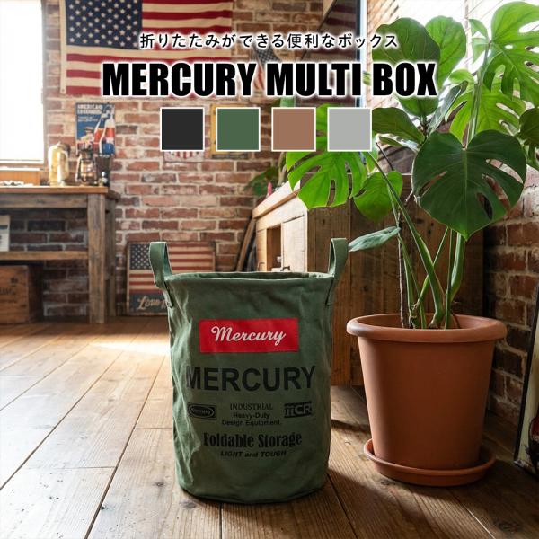 MERCURYのシンプルだけどすごくスタイリッシュなロゴの収納アイテムが入荷しました。アメリカのファクトリーで使用されているようなインダストリアル感あふれるバケツになっています。キャンバス地なので薄くてもしっかりしています、くしゅっと折りた...