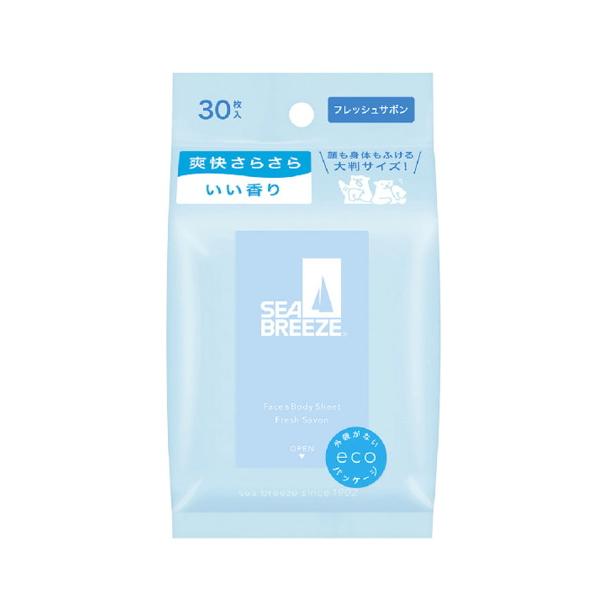 拭いた瞬間、すっきり爽快リフレッシュ！汗や肌の汚れをしっかり拭き取り、肌もキモチも快適に。１枚で顔も身体も全身拭ける大判サイズのフェイス＆ボディシートで大きく伸ばしても破れにくい。みずみずしく、まるでシャワーを浴びたような爽快感。汗・皮脂・...