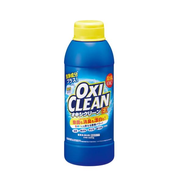 ●オキシ漬けで話題の酸素系漂白剤オキシクリーン。●衣類、住まいのガンコな汚れに。除菌も消臭も漂白も。●色柄物にも使える酸素パワー。●塩素不使用。洗浄成分(界面活性剤)プラス。※パッケージデザイン等は予告なしに変更されることがあります。