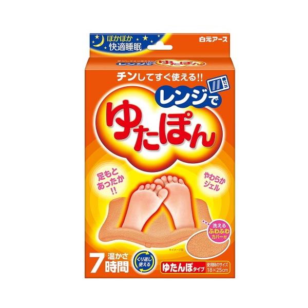 電子レンジでチンするだけで、心地よい温かさになり、冷たい足もとをしっかり温めますやわらかくて気持ちいいジェルタイプの湯たんぽです。 温かさは約7時間持続します（ふとんの中で使用した場合の目安です。室温や使用環境により持続時間は異なります。）...