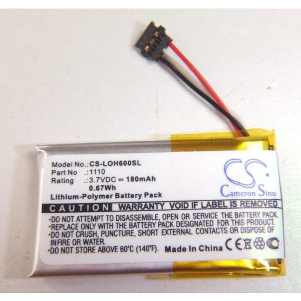 Logicool Wireless Headset H600用バッテリー　新品です。サイズ：29.94 x 15.96 x 5.35 mm容量： 180mAh / 0.67Wh＜対応機種＞Logicool Wireless Headset ...