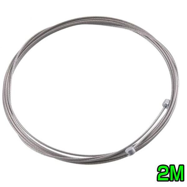 結束表面をフラットに研磨（スリック）されたシフト用ステンレスワイヤー一般的なインナーケーブルよりフリクションが大幅に軽減され、軽い力でシフトを引くことができます。■サイズ：1.2mm×2000mm■商品仕様：MTB・ロード兼用の両エンド■素...