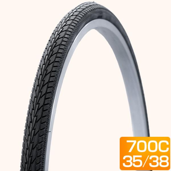 コストパフォーマンスの良い、タウンユースに最適な自転車タイヤ。通勤・通学など毎日の走行も心配無用！ママチャリ シティサイクルに！■メーカー：WANDA（ワンダー）■パターン：P1024A ■サイズ：700x35C（ETRTO：37-622）...