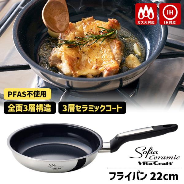 【レビューで選べるおまけ付/送料無料】■サイズ：【外寸】421×239×93mm【内径】220mm【深さ】45mm■重量：754g■対応熱源：ガス、IHクッキングヒーター■バリエーション：フライパン22cm（YYOT-26122）■検索キー...