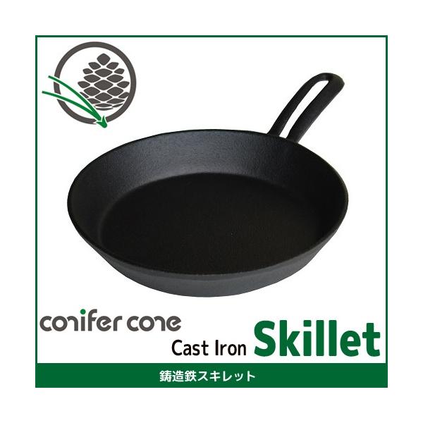 商品名：キャストアイアン　スキレットメーカー：田中文金属株式会社 conifer cone [コニファーコーン]JANコード：4906925900400仕様■サイズ:直径 170mm 長さ 253mm 高さ 43mm■重量：780g■素材：...