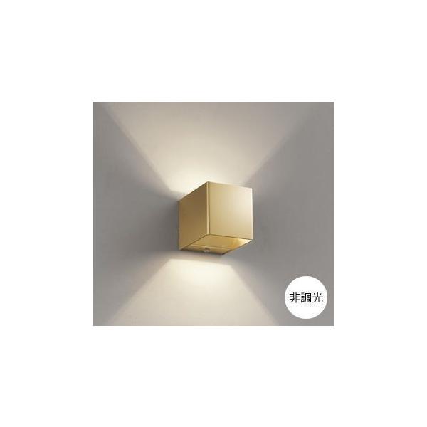 ●LED●鋼（サテンゴールド色）●巾70　高70　出90　重0.5kg●光源寿命40,000時間●壁面・天井面・傾斜面取付兼用●上下部開放●調光器不可●天井から30cm以上離してください【商品名】ブラケットライト ウォールライト おしゃれ ...