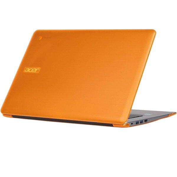 mCover iPearl シリーズ Acer エイサー Chromebook CB3-431（14インチ）対応 ハード シェル ケース｜オレンジ
