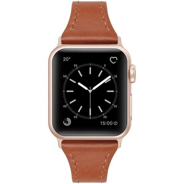 OXA オクサ Apple Watch ベルト 8/7/6/5/4/3/2/1/SE/Ultra 38/40/41mm 対応 本革 レザーベルト｜レッドブラウン 交換ベルト レディース バンド