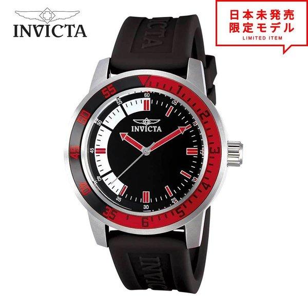 Invicta インヴィクタ メンズ 腕時計 リストウォッチ 12845 ブラック/レッド 海外限定 時計 当店1年保証 最安値挑戦中！