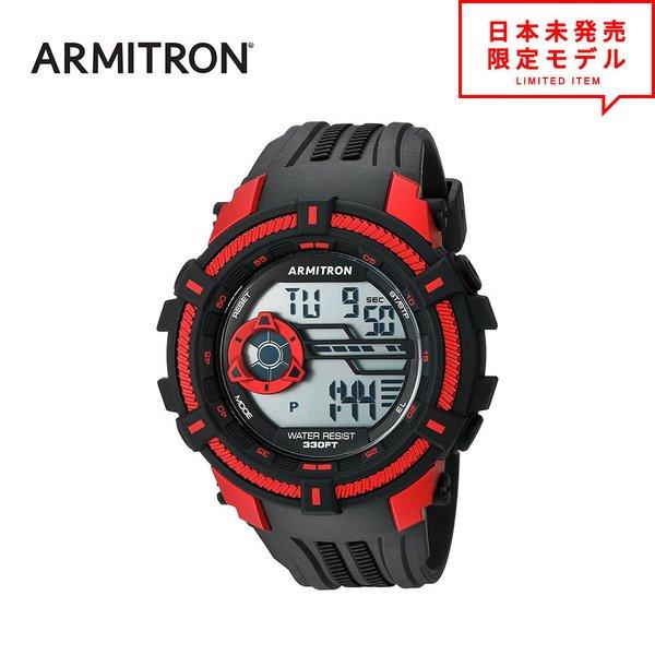 ARMITRON アーミトロン メンズ 腕時計 リストウォッチ 40/8384RED ブラック/レッド 海外限定 時計 当店1年保証 最安値挑戦中！
